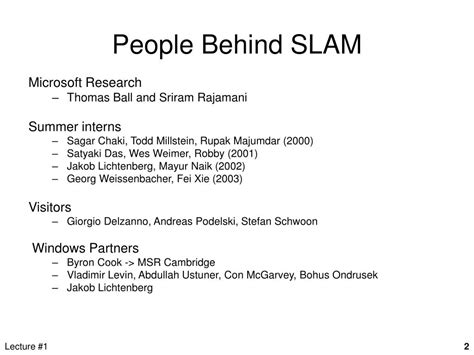 Ppt Software Model Checking Automating The Search For Abstractions Powerpoint Presentation