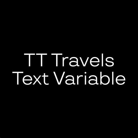 Tt Travels Text Variable Sandollcloud