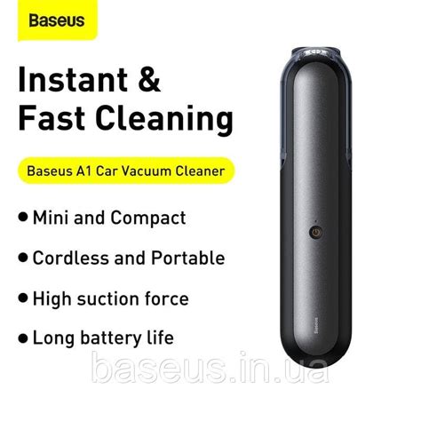 Портативный Пылесос Baseus A1 Car Vacuum Cleaner Dark Space - купить по ...