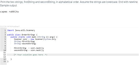 Solved Print The Two Strings FirstString And SecondString Chegg