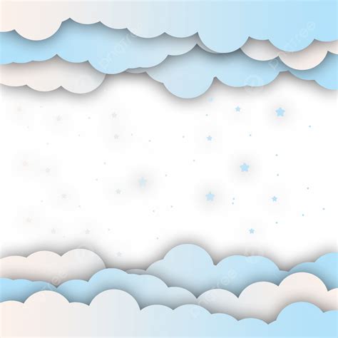 Blue Clouds Border Png Picture Cloud Blue Cute Border Clouds Gradient Cute Png Image For