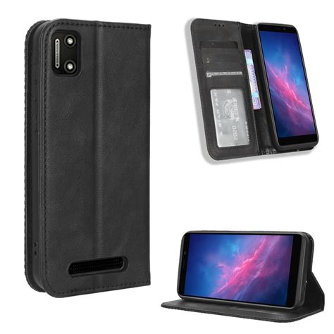 For Cloud Mobile Stratus C7 Magnetic Buckle Retro Texture Leather Phone