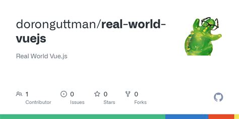 Github Doronguttmanreal World Vuejs Real World Vuejs