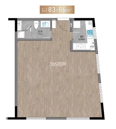 中冶锦绣和轩建面约83 86㎡户型图南京中冶锦绣和轩南京365淘房
