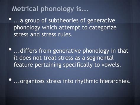 Ppt Metrical Stress Theory Powerpoint Presentation Free Download