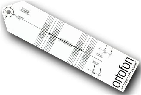 Ortofon Cartridge Alignment Protractor In Hi Fi At Audio Affair