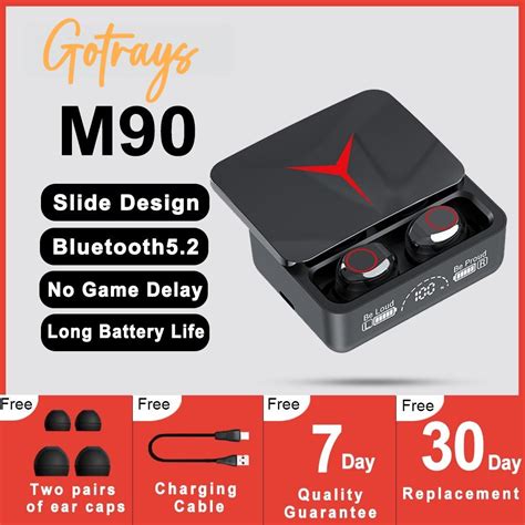 Jual Headset Bluetooth Gaming Tws M Earphone Dual Mode Bass Headphone Bt V Led Smart