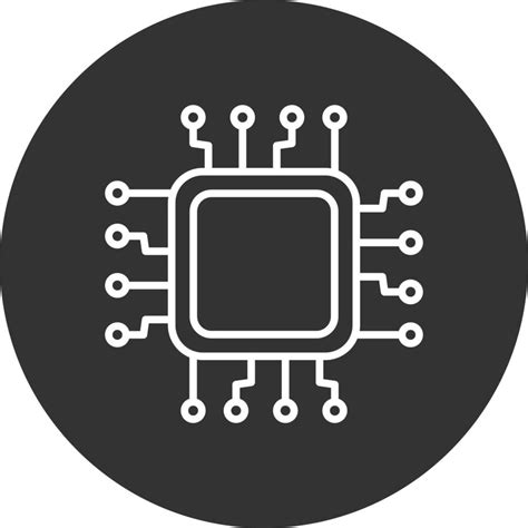 Chip Line Inverted Icon Vector Art At Vecteezy