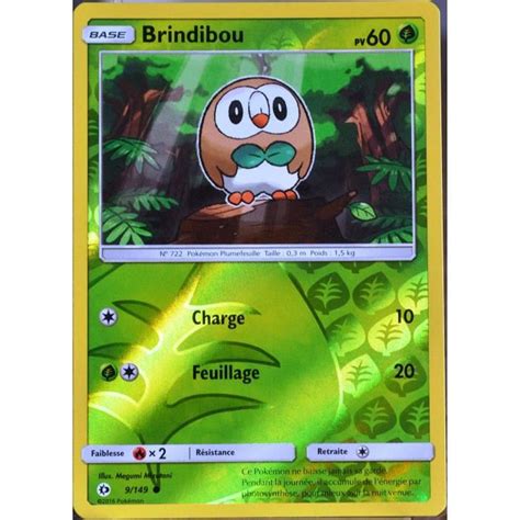 Carte Pokémon 9 149 Brindibou 60 PV REVERSE SM1 Soleil et Lune