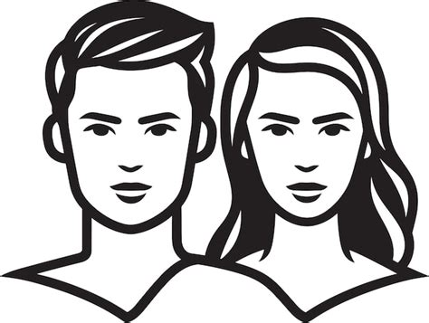 Premium Vector Artistic Fusion Creating Couple Vector Portraits