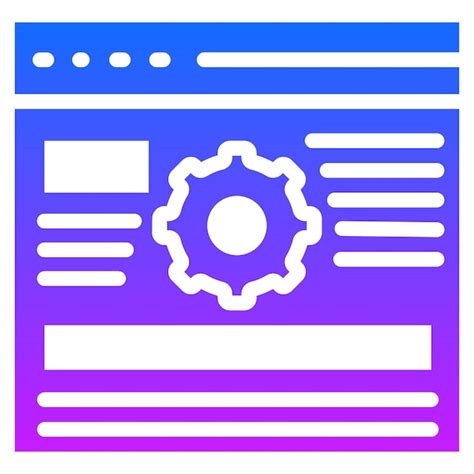 Premium Vector Browser Setting Vector Illustration