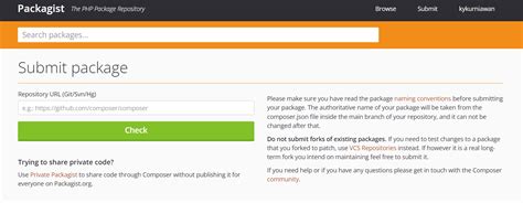 Membuat Dan Mempublikasikan Composer Project Di Packagist Ruang Developer
