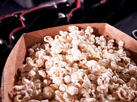Cinema And Entertainment Popcorn Box In The Movie Theatre For Tv Show Streaming Service And