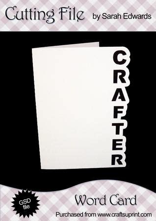 Crafter Word Card CUP701640 172 Craftsuprint