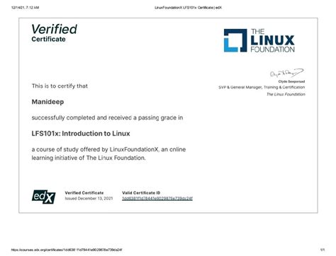 manideep on linkedin edx linux