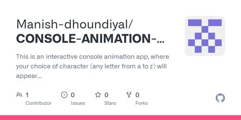 GitHub Manish Dhoundiyal CONSOLE ANIMATION APP This Is An Interactive Console Animation App