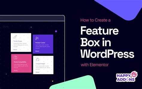 How To Create A Feature Box In Wordpress With Elementor