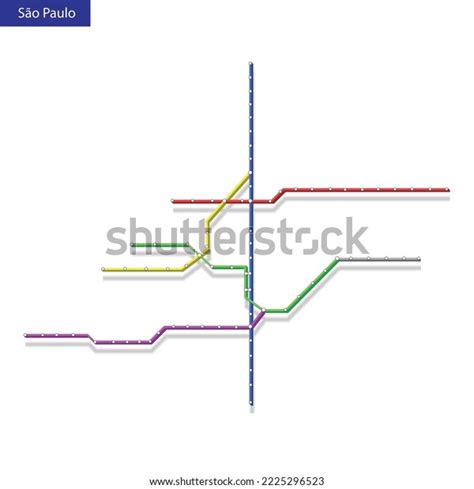 3d Isometric Map Sao Paulo Metro Stock Vector Royalty Free 2225296523 Shutterstock