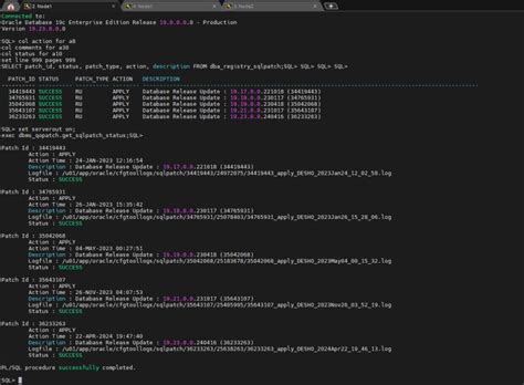 A Few Days Ago Oracle Released A New Bundle Patch Update 192300240416 The Patch Was
