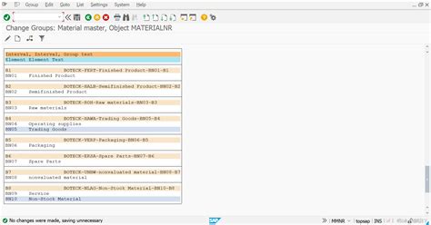 11 Mm配置 主数据 定义物料类型的编码范围mmnr Define Number Ranges For Each Material