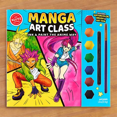 Klutz Manga Art Class Book And Watercolor Kit To The Nines Manitowish