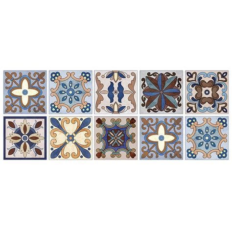 10pcs Adhesive Tile Sticker Backsplash Tile Decals Waterproof Tile