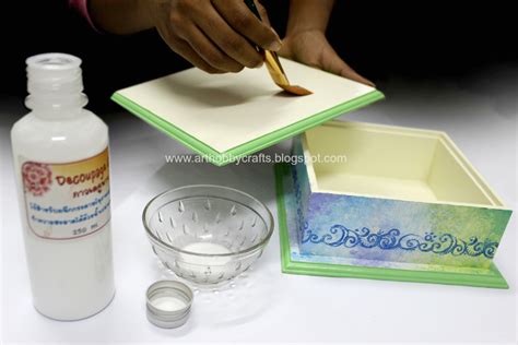 Tutorial Napkin Decoupage On Wooden Box Art Hobby Crafts