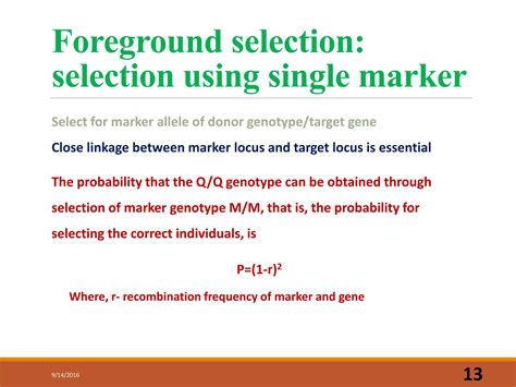 Marker Assisted Backcross Breeding Pptx
