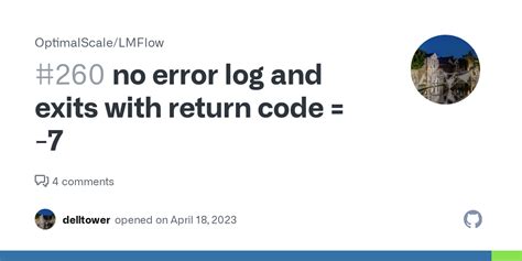 No Error Log And Exits With Return Code 7 · Issue 260