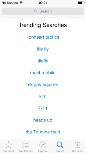 New In Ios 8 App Store Trending Searches