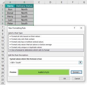 Conditional Formatting Based On Another Cell Value Examples