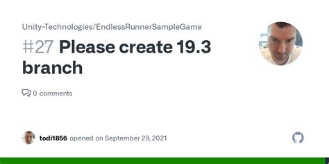 Please Create Branch Issue Unity Technologies Endlessrunnersamplegame Github