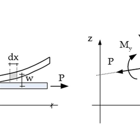 A Beam Under Lateral Vibration And Axial Loading And B Differential Download Scientific