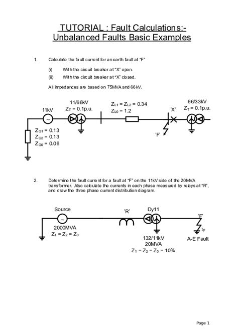 Doc 1 4 Fault Analysis Tutorial Unbalanced Faults