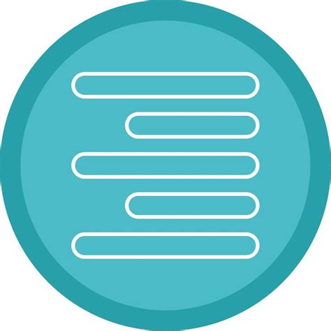 Horizontal Right Align Line Multi Circle Icon 43006511 Vector Art At