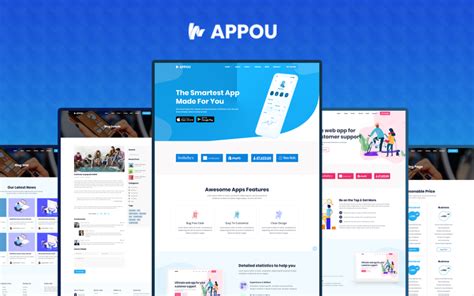 Applab App Html Landing Page Template Templatemonster