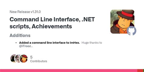 imhex v1 31 0 has been released including a full command line