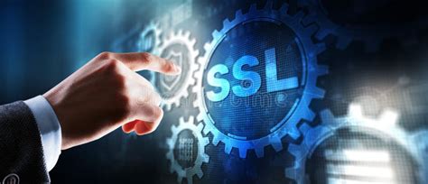 Ssl Secure Sockets Layer Concept Secured Communications Concept Stock