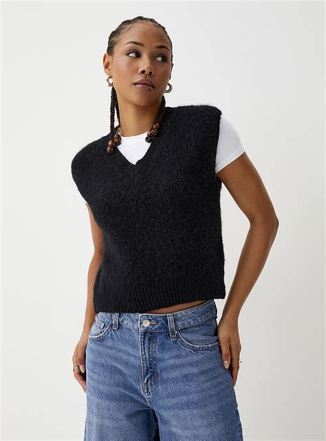 Fluffy Wool V Neck Sweater Vest Twik Sweater Vests And Camis Simons