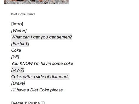Pusha T Diet Coke Rhelicopteraddict