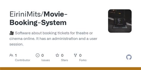 Github Eirinimits Movie Booking System Software About Booking
