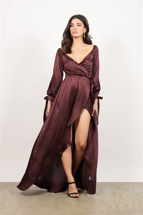 Wrap Maxi Dress With Sleeves Dresses Images 2022