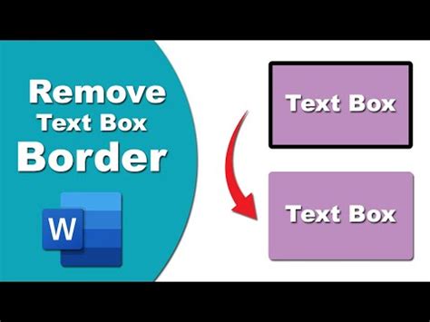 How To Remove Text Box Border In Word The Graphic Home