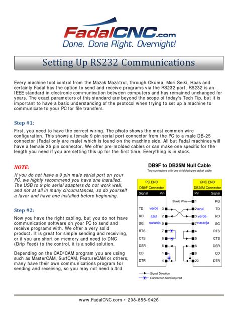 Setting Up Rs232 Communication Pdf Electronics Manufactured Goods