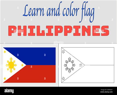 National Flag Coloring Book Pages For Education And Learning Original