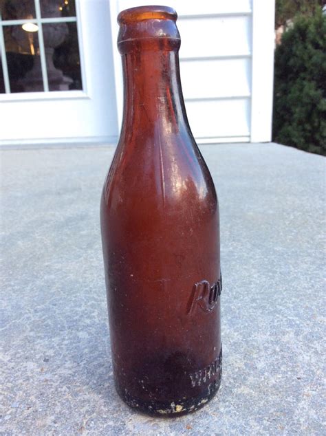 Lot Of Local Interest Antique Roxa Kola Amber Bottle
