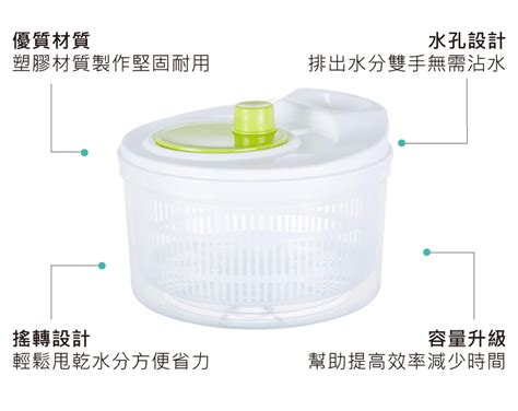 Ahoye 蔬菜脫水器 脫水器 瀝水籃 沙拉脫水器 Pchome 24h購物
