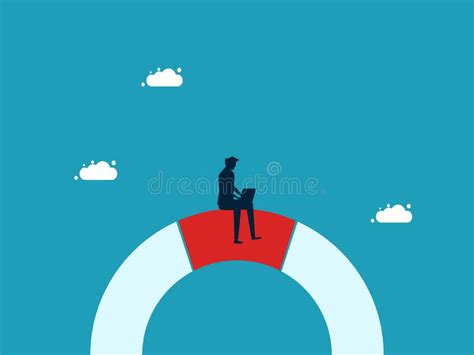 Problem Solved Successfully Businessman Successfully Connects Missing Parts Stock Vector
