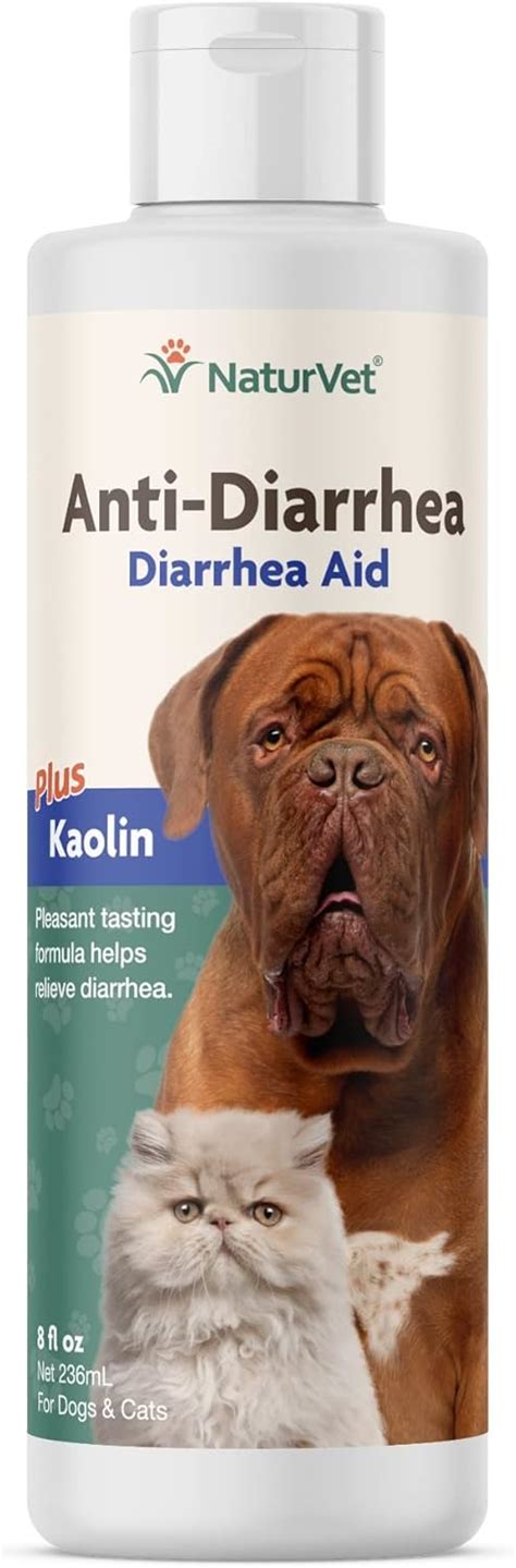 Naturvet Anti Diarrhea Plus Kaolin For Dogs And Cats 8 Oz Liquid Made