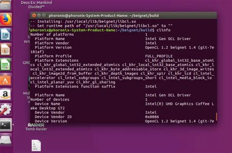Trying Out The New Intel Open Source Opencl Neo Compute Driver Phoronix